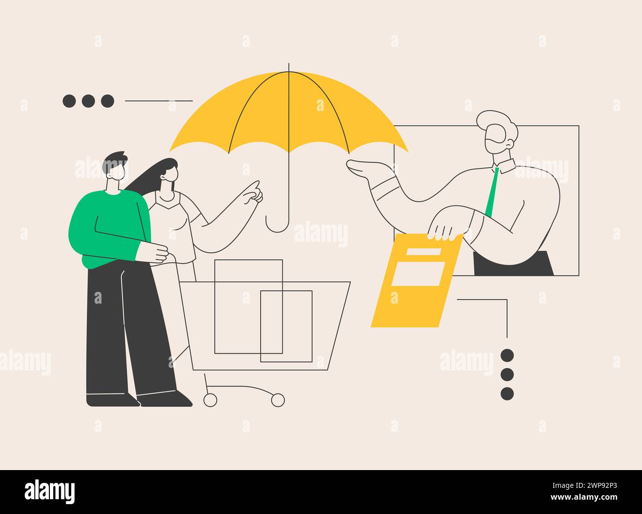 Consumer protection abstract concept vector illustration Stock Vector ...