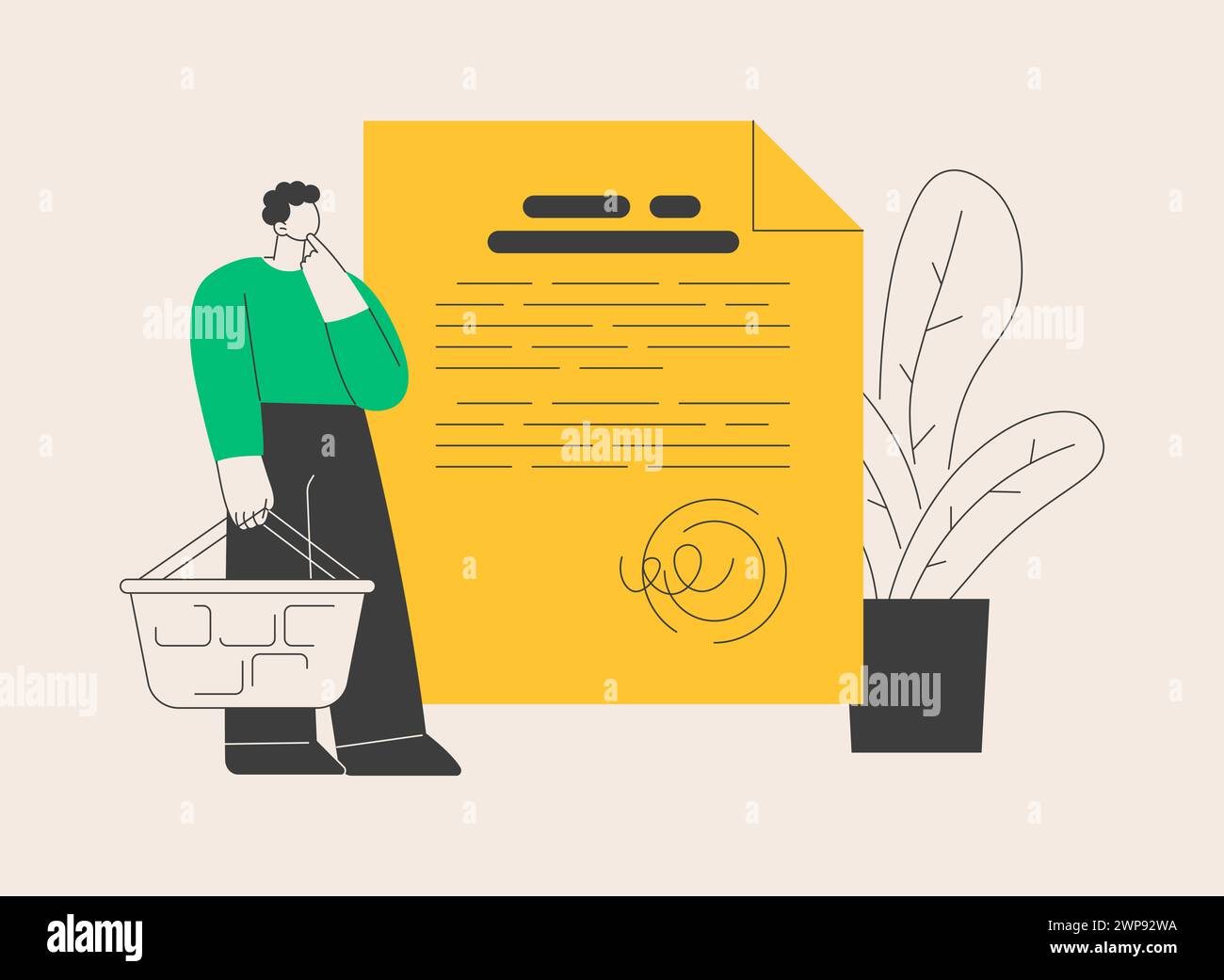 Consumer information abstract concept vector illustration Stock Vector ...