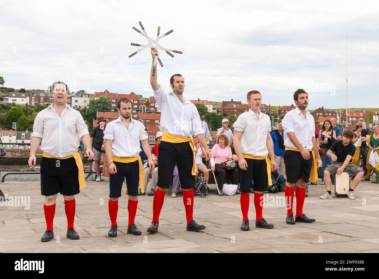 Morris and traditional dancers at the Whitby Folk Week Stock Photo - Alamy