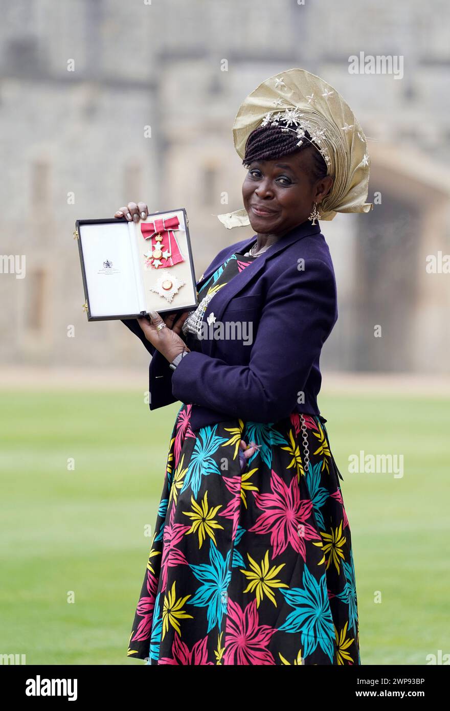 Dame Margaret Aderin-Pocock after being made a Dame Commander of the ...