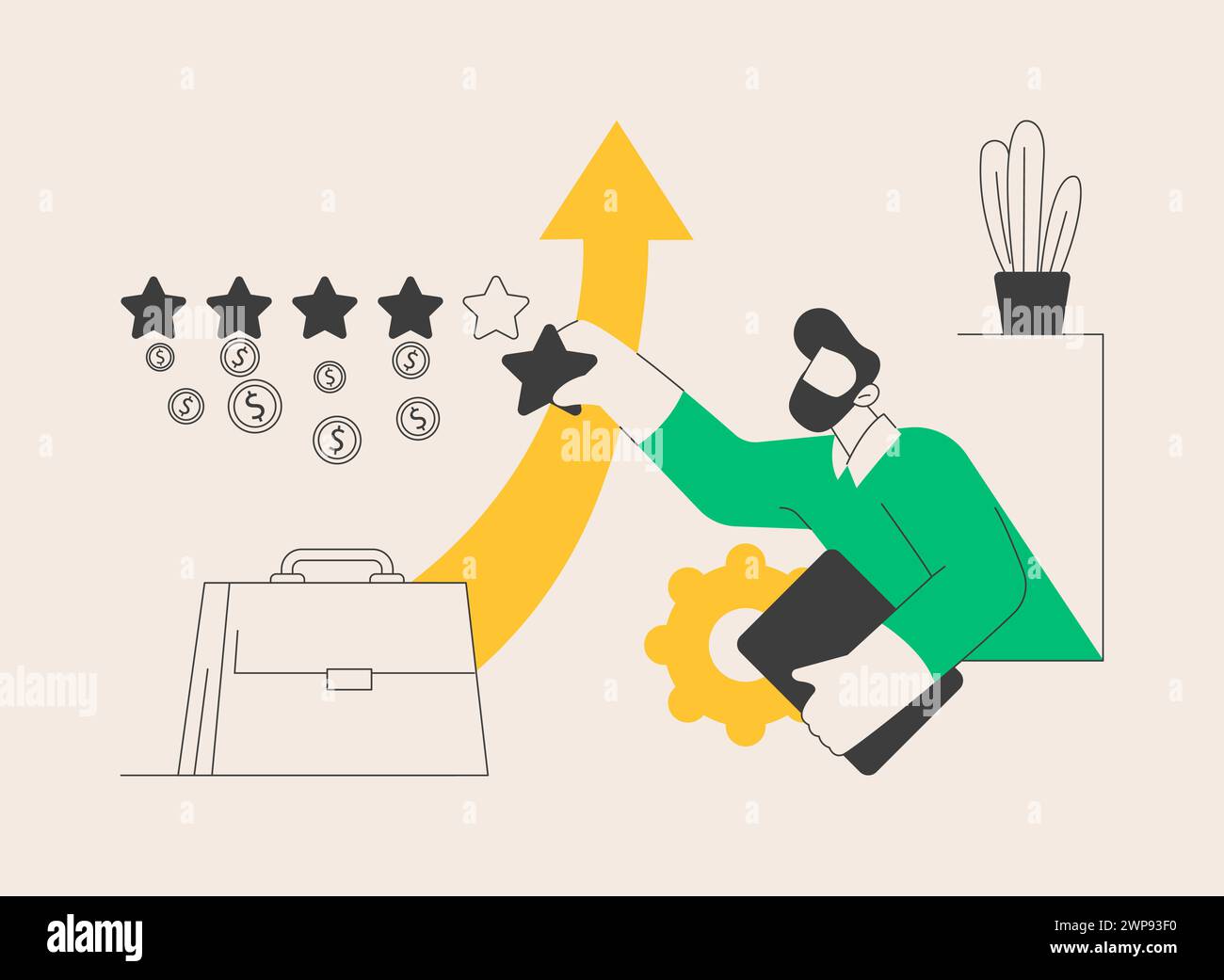 Brand reputation abstract concept vector illustration Stock Vector ...