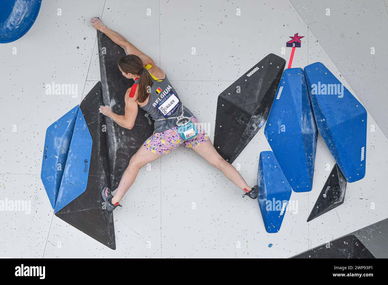 Chloe Caulier (Belgium). Sport Climbing. European Championships Munich ...