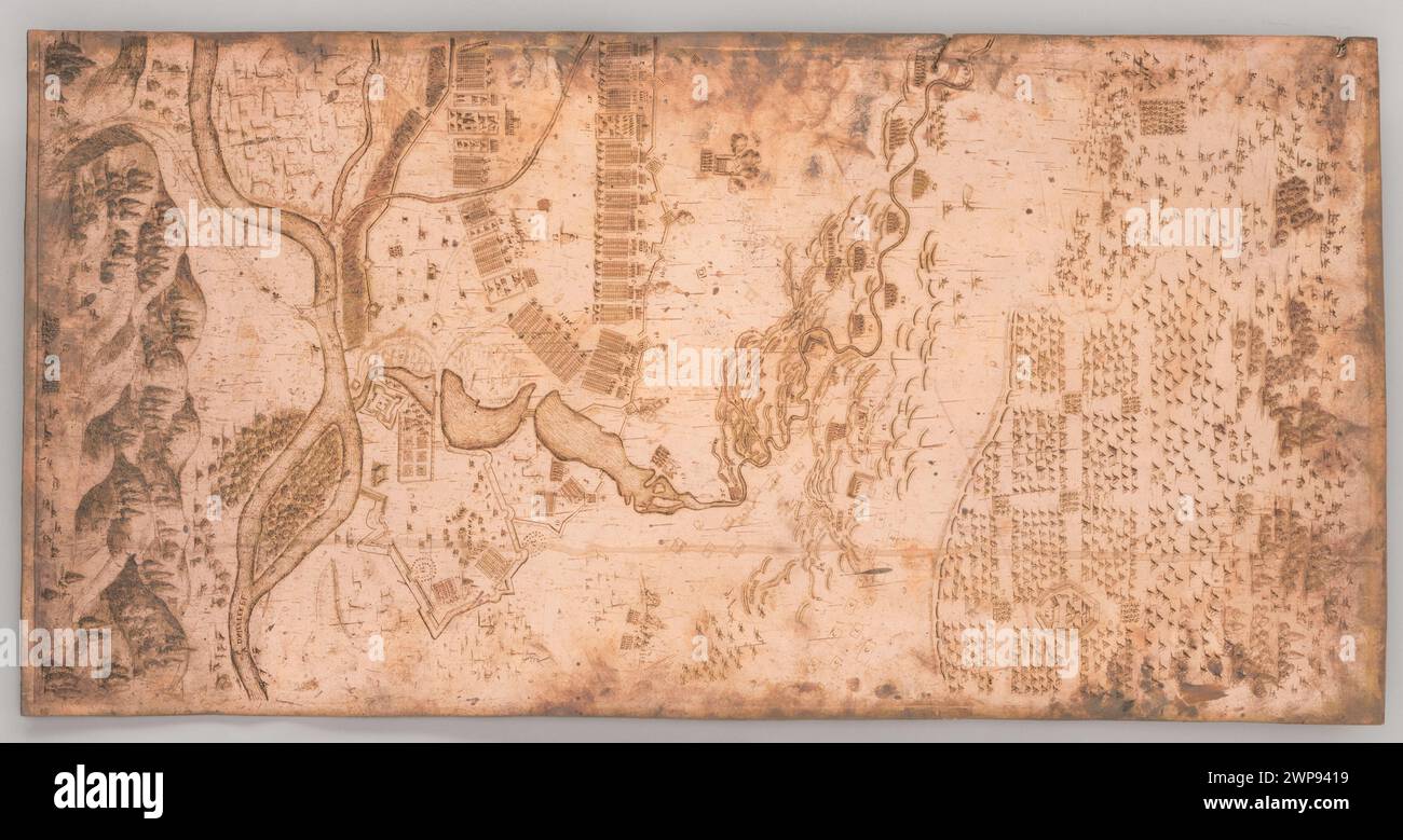 Illustration showing troop positions during the 1676 battle by Isaac ...