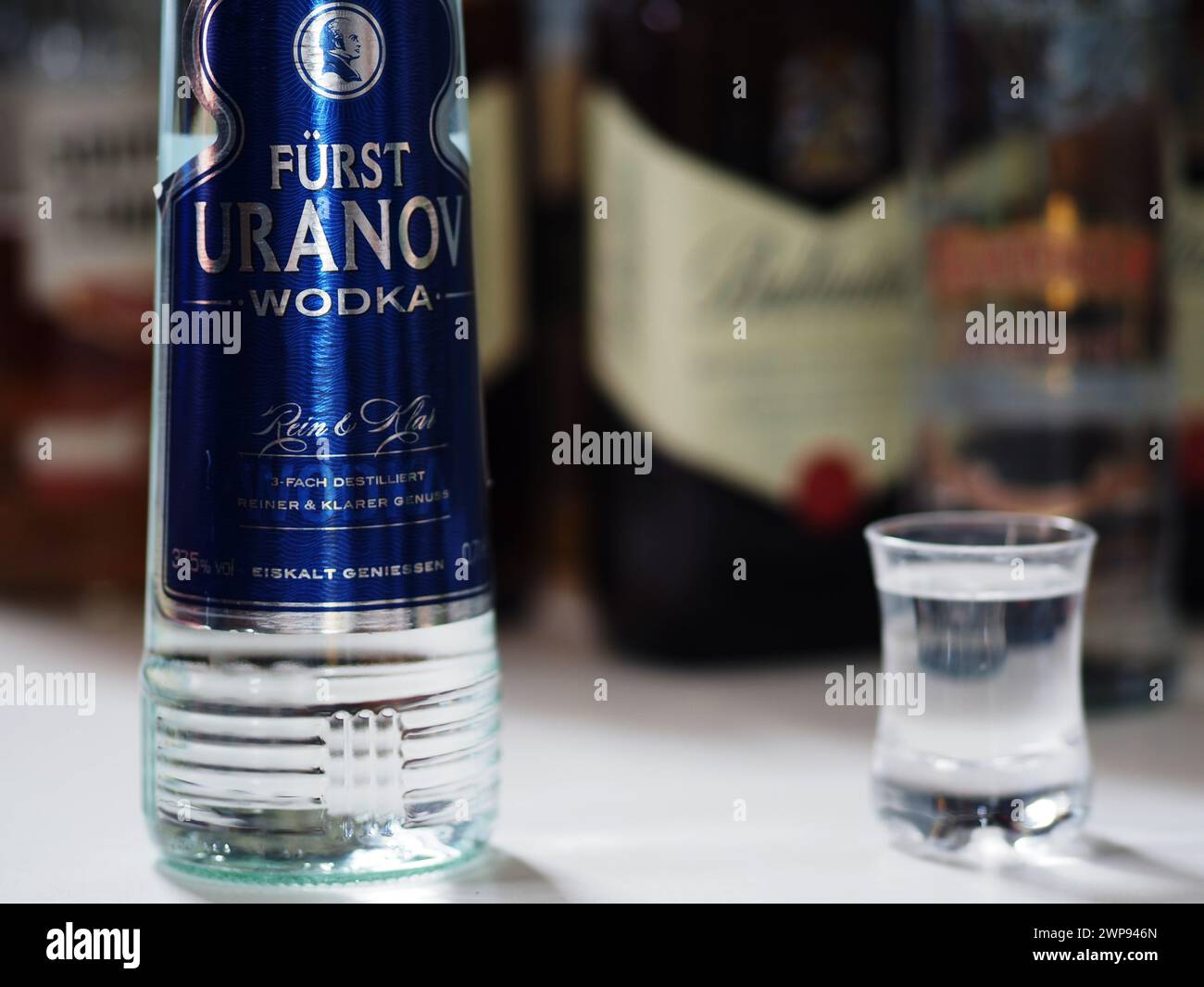 Germany - March 6, 2024: In this photo illustration, bottle of Fürst ...