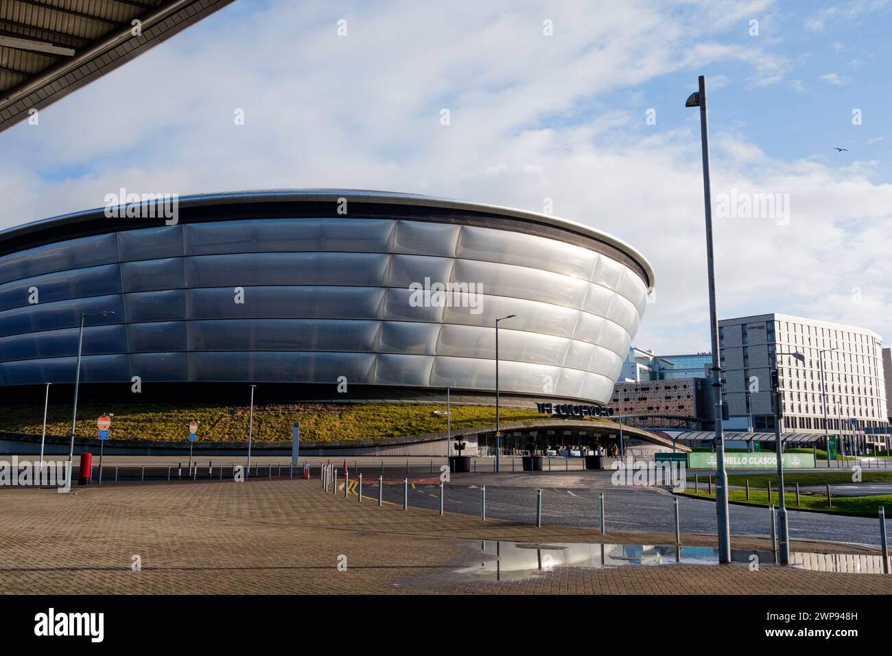 Glasgow Scotland: 13th Feb 2024: exterior of The Hydro Arena in Glasgow ...