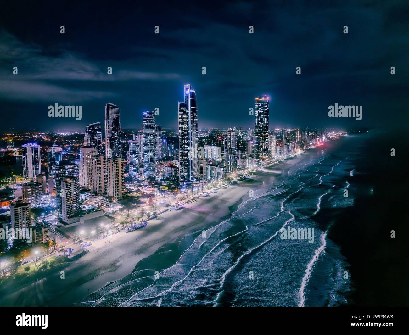 Gold coast by night hi-res stock photography and images - Alamy