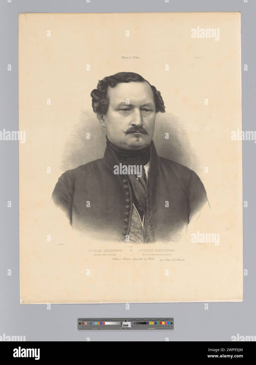 Portrait of Cyprian Janczewski created by Lafosse, lithographed by ...