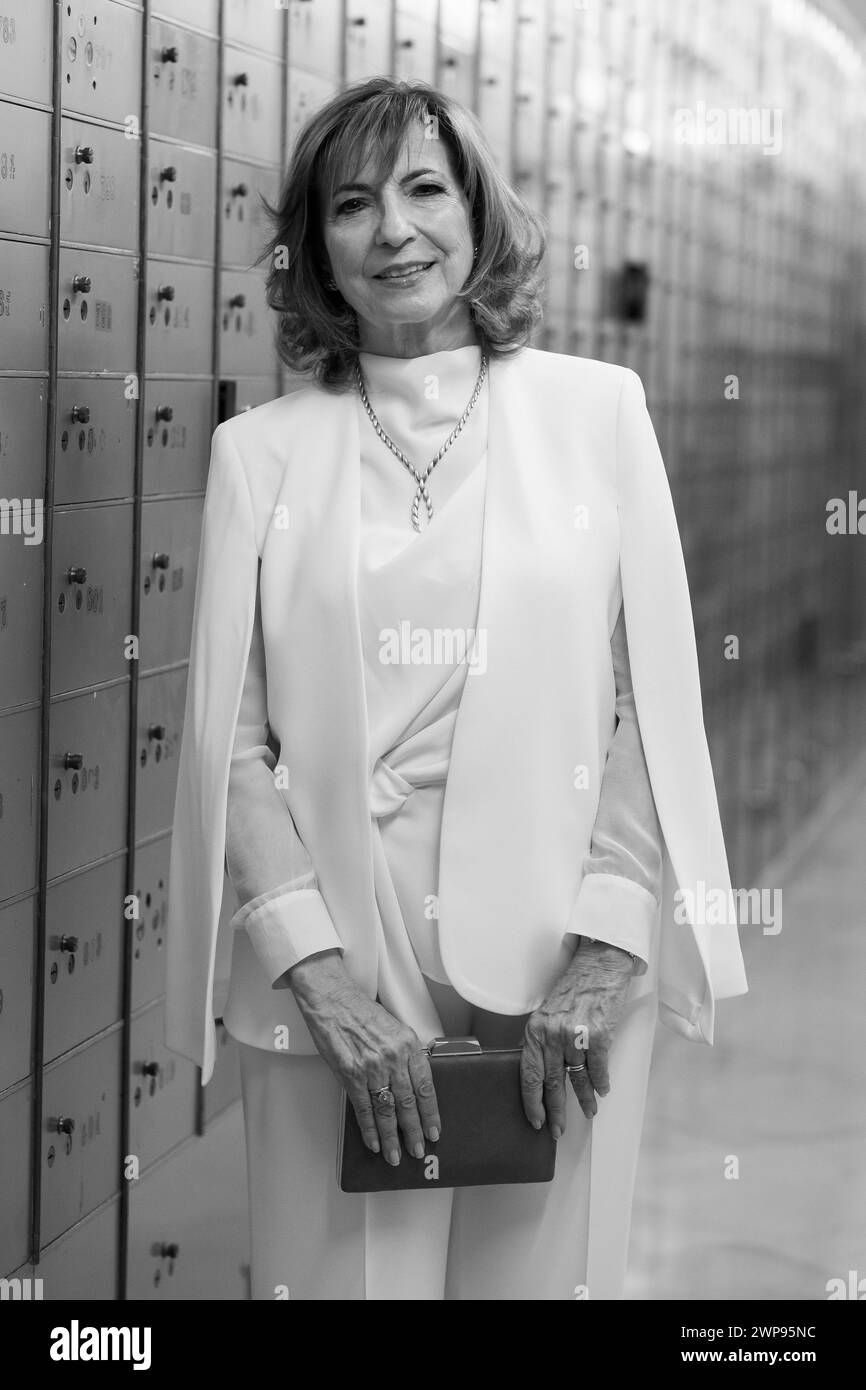 Mercedes Padilla poses during the portrait session in Madrid. March 6 ...