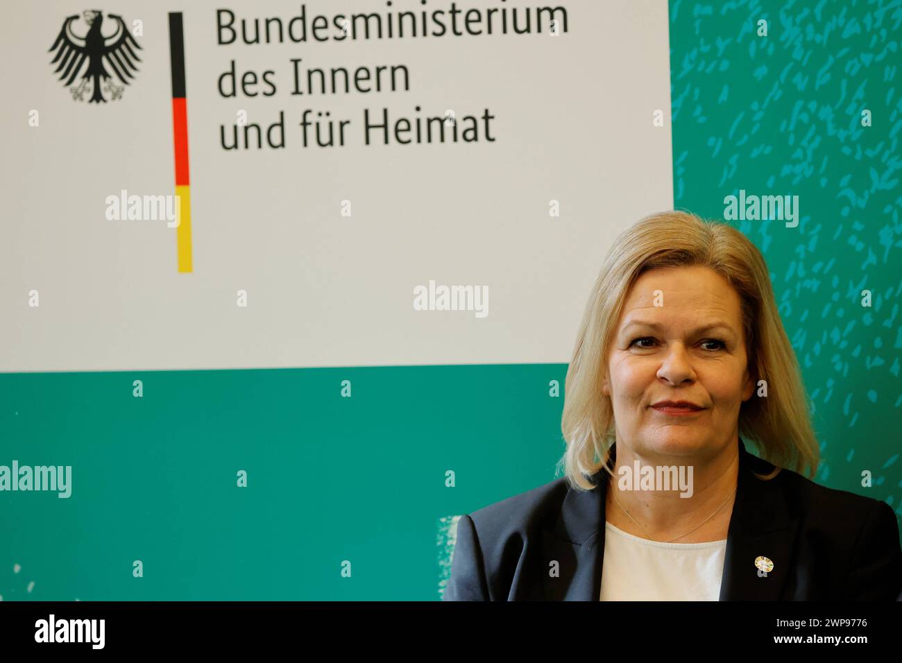 Bundesinnenministerin Nancy Faeser, Deutschland, Berlin, 100-Tage ...