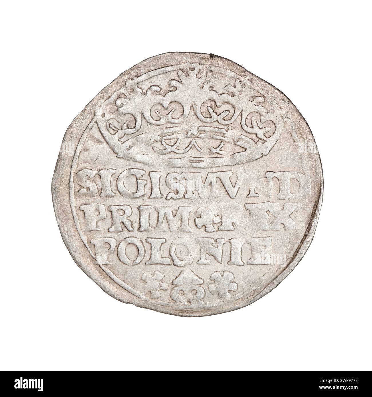 Crown penny coin minted under King Zygmunt I Stary of Poland in 1529 ...