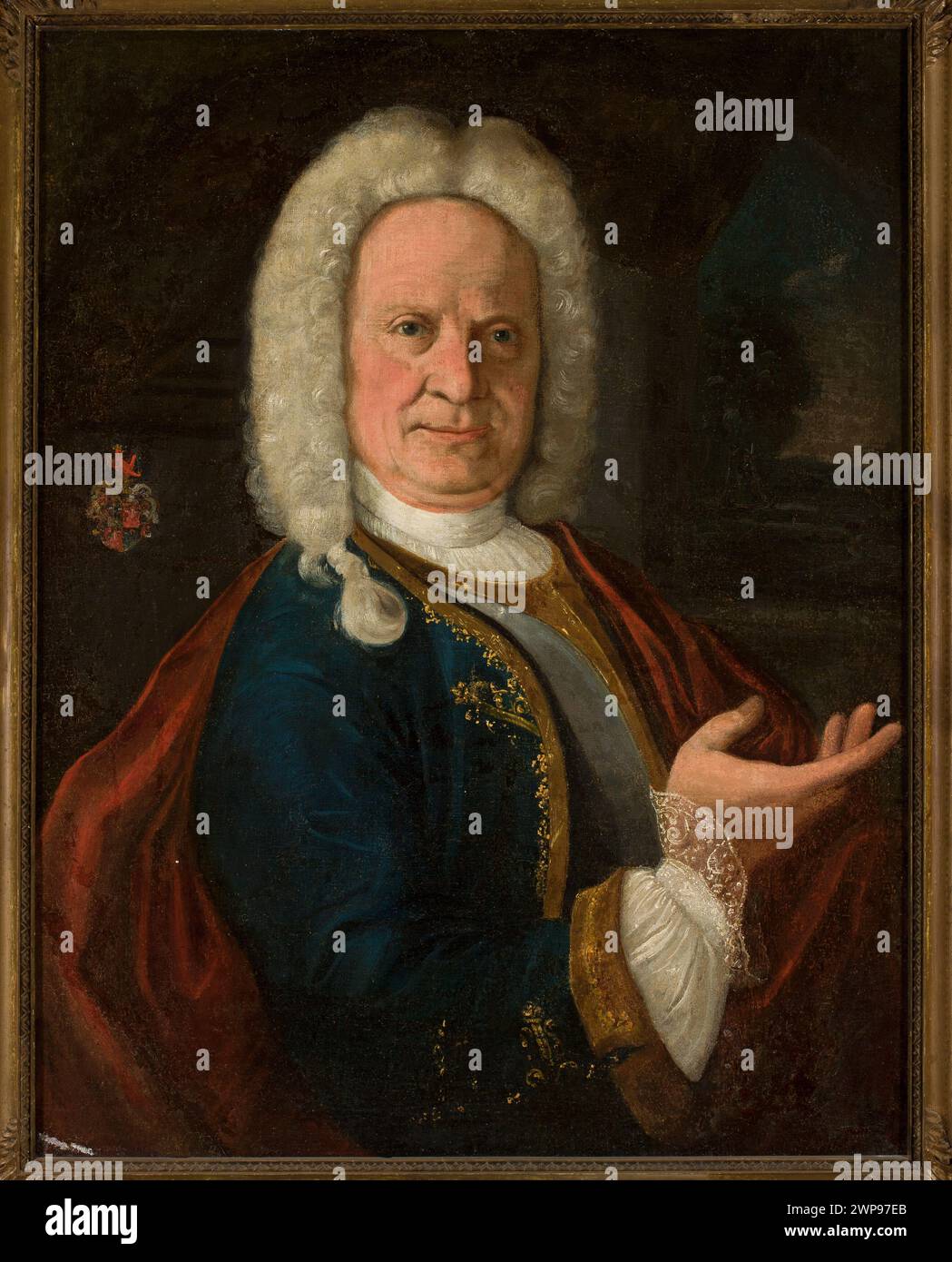 An early 18th-century portrait of Melchior Daniel Neubroner, showing ...
