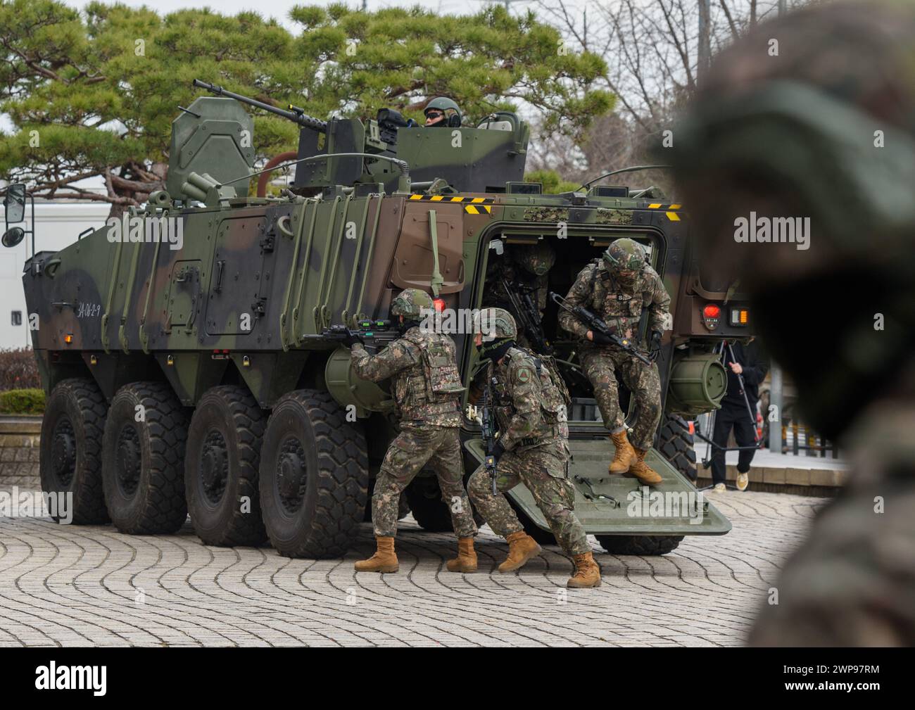 K 808 white tiger wheeled armored personnel carrier hi-res stock ...