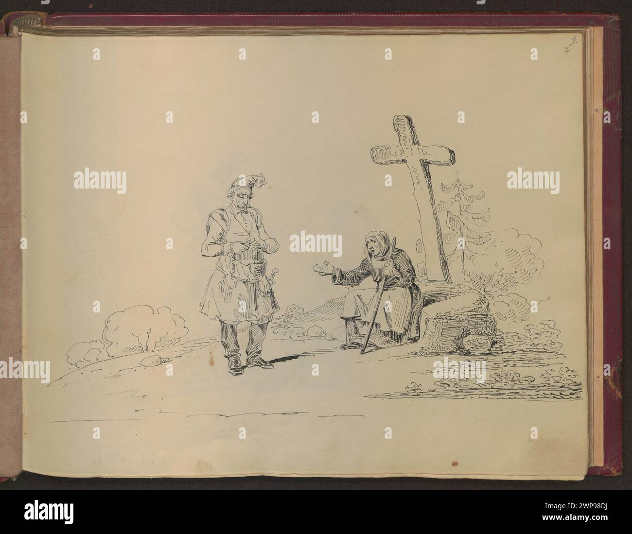 Painting by Wincenty Smokowski showing a nobleman donating an object to ...