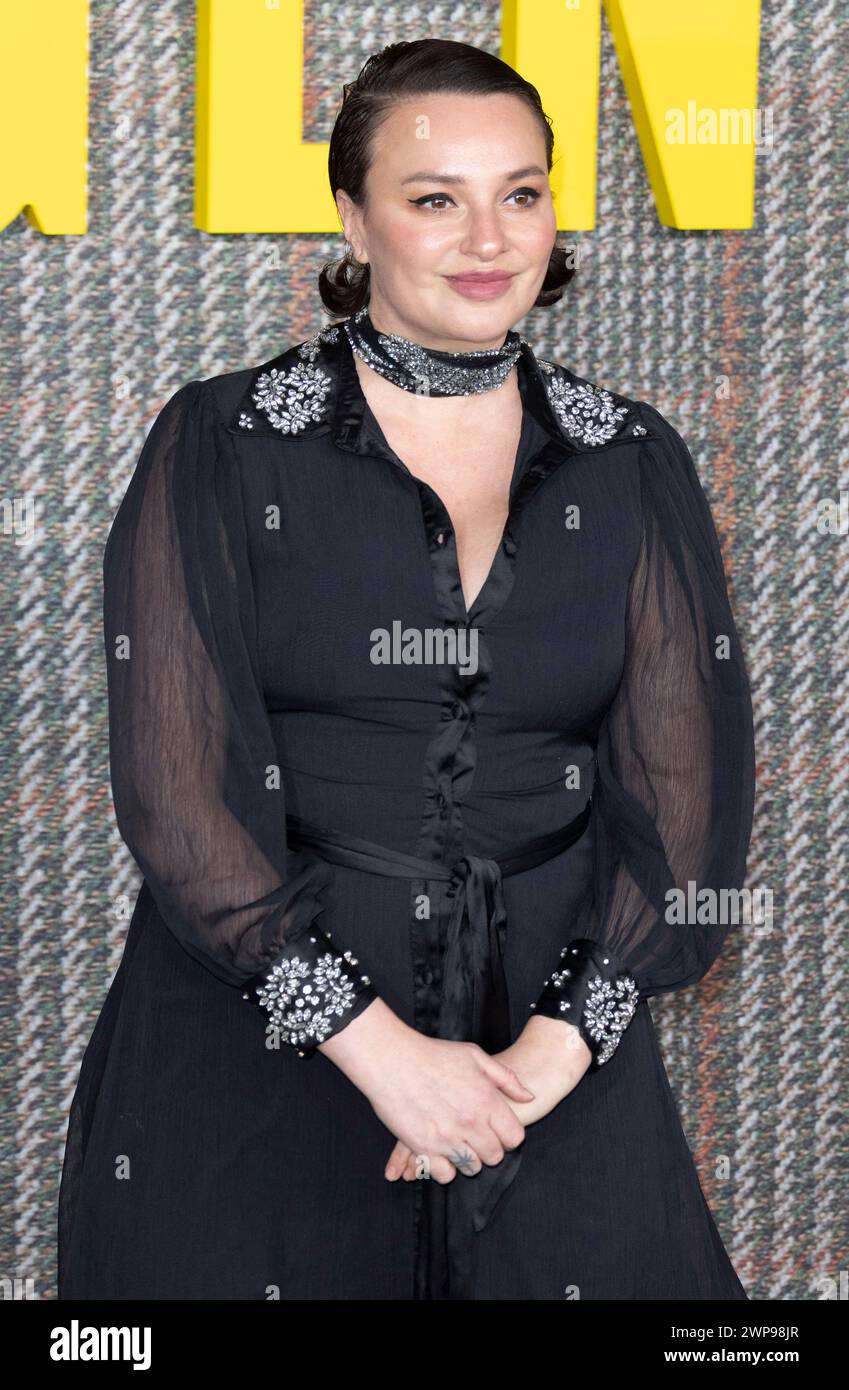 5 Mar 2024, London, England, UK - Gizzi Erskine attending The Gentleman ...