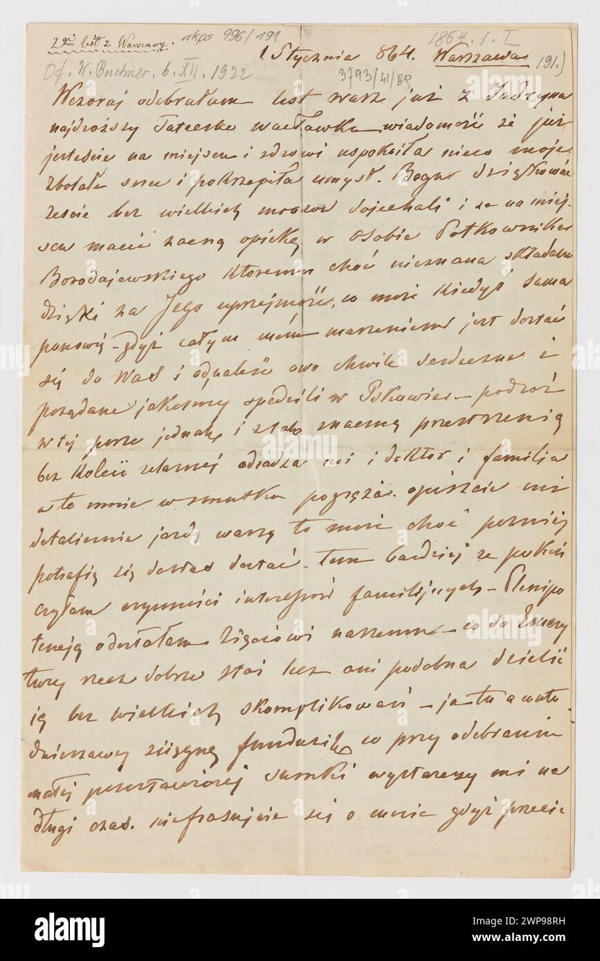 Poland old paper with handwriting hi-res stock photography and images ...