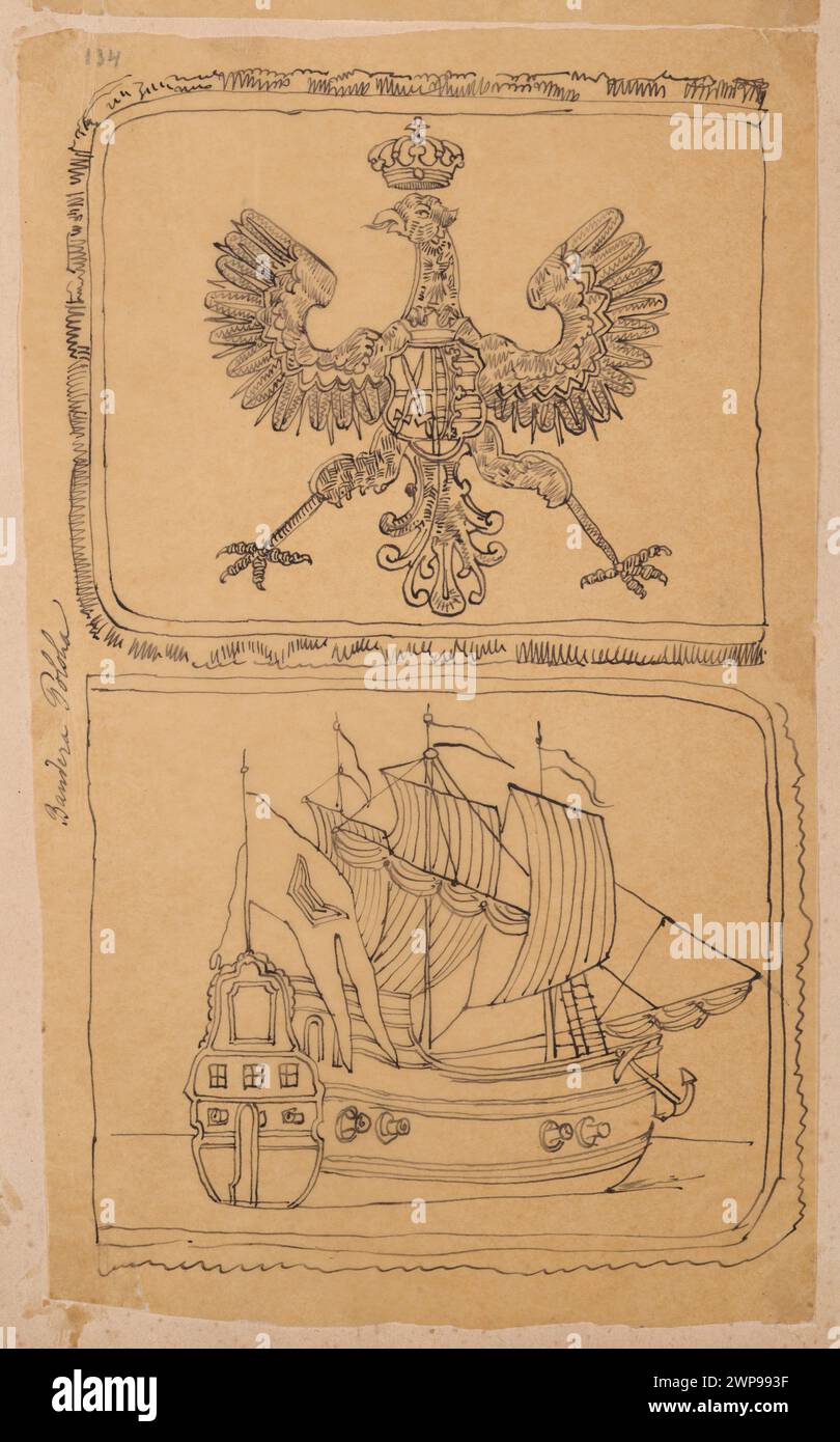 Banner of the Guild of Merchants with the Saxon coat of arms Wettin ...