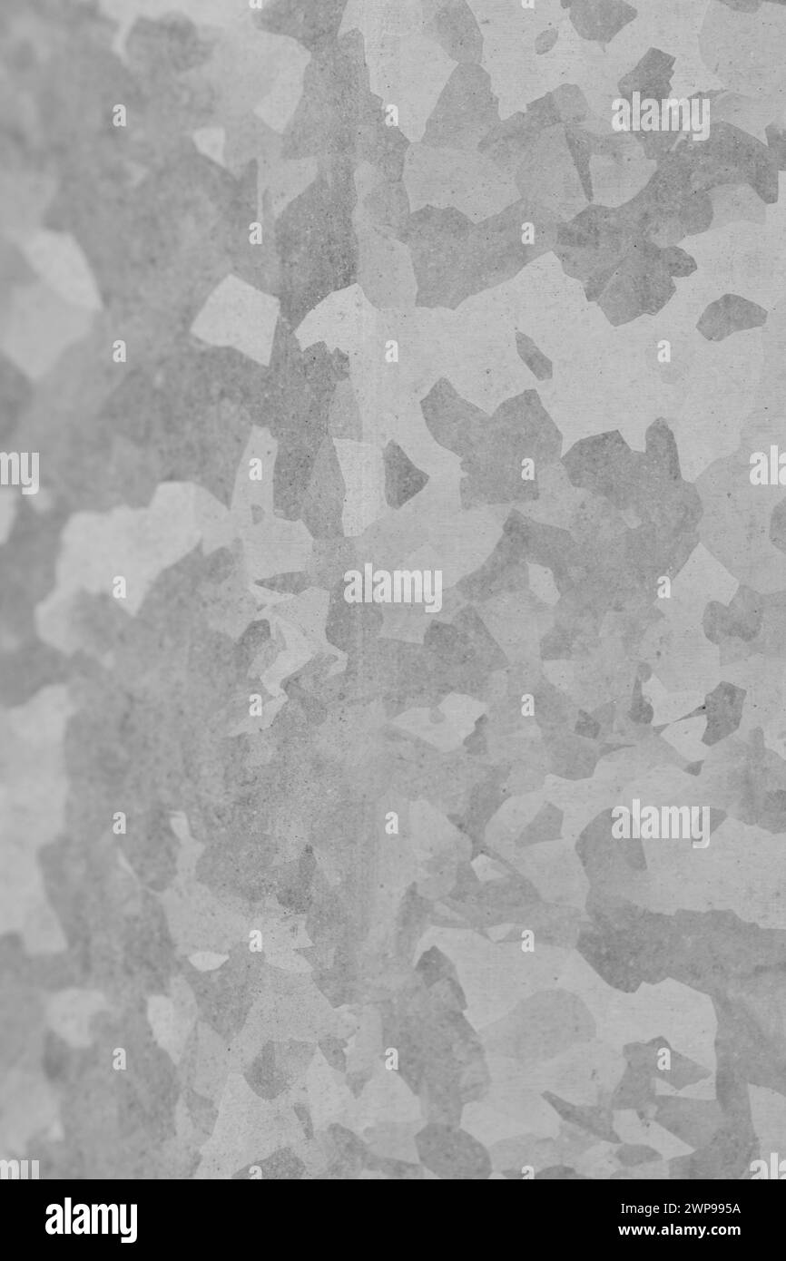 Metallic zinc background. Mottled, camouflage grey texture Stock Photo ...