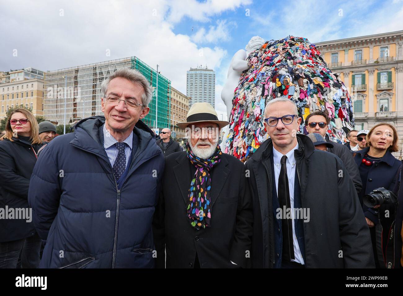Napoli, Italy, 6 March 2024. The artist Michelangelo Pistoletto, with ...