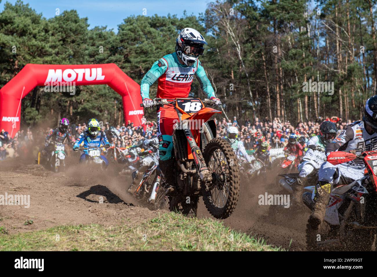 Lierop, Netherlands. 03rd Mar, 2024. MOTTOCROSS, 03-03-2024, Circuit ...