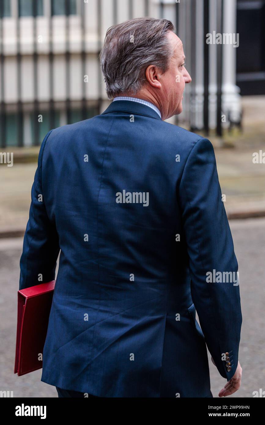 Downing Street, London, UK. 6th March 2024. Foreign Secretary, Lord ...