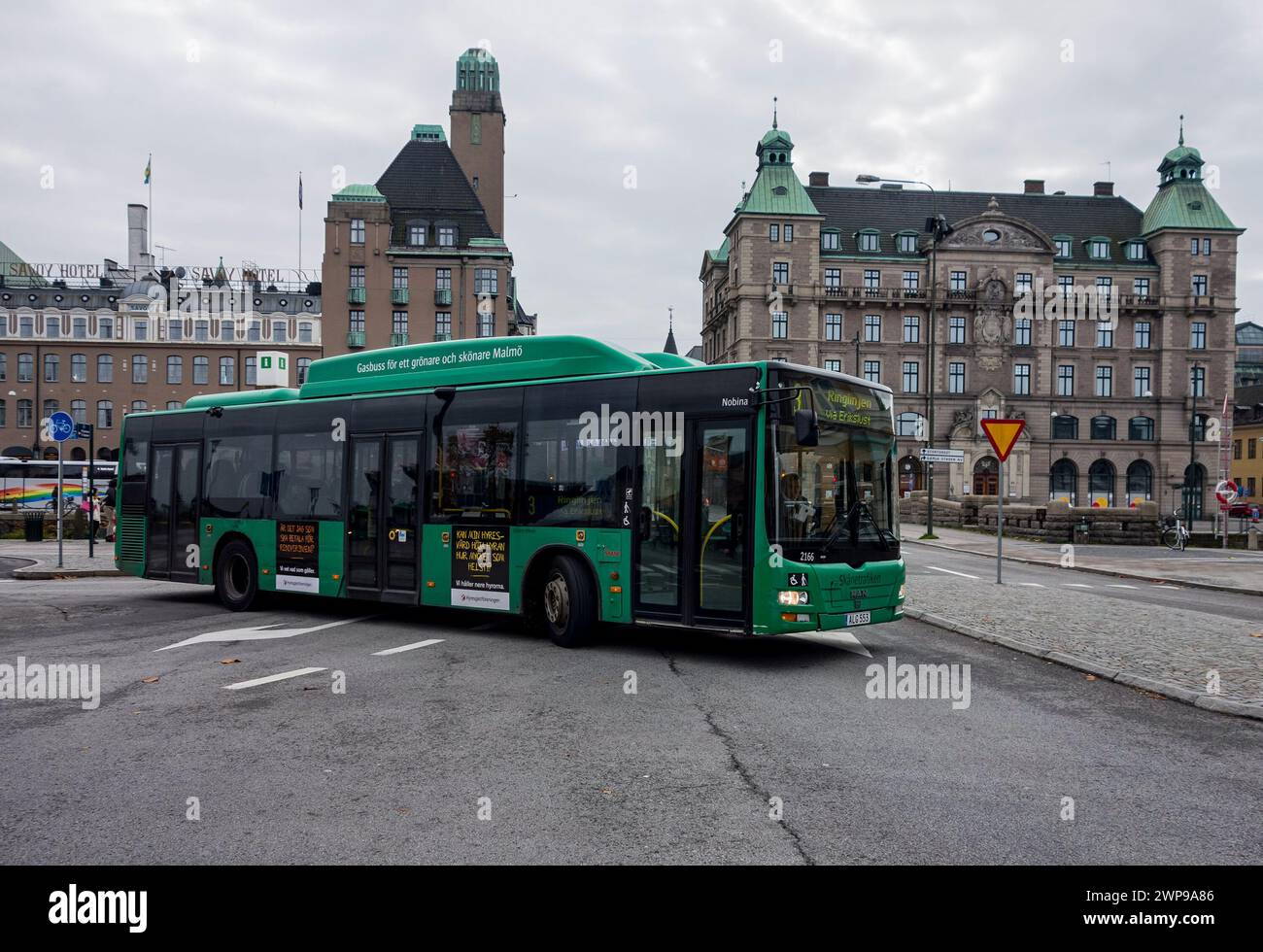 MALMO, SWEDEN - OCTOBER 26, 2014: MAN Lion's City bus in a streets of ...