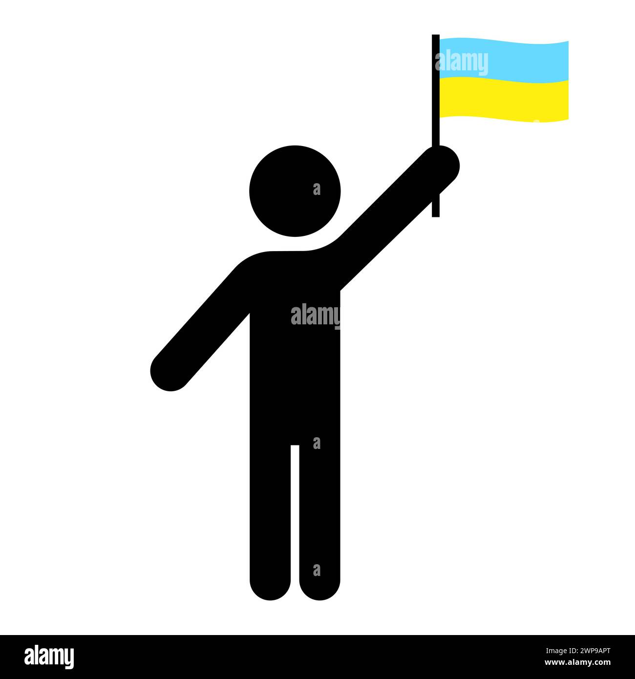 Stick figure flag Stock Vector Images - Alamy