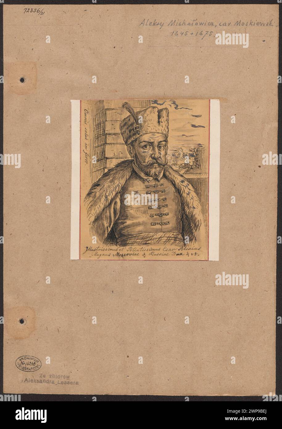 Aleksy i romanow car rosji 1629 1676 ikonografia hi-res stock ...