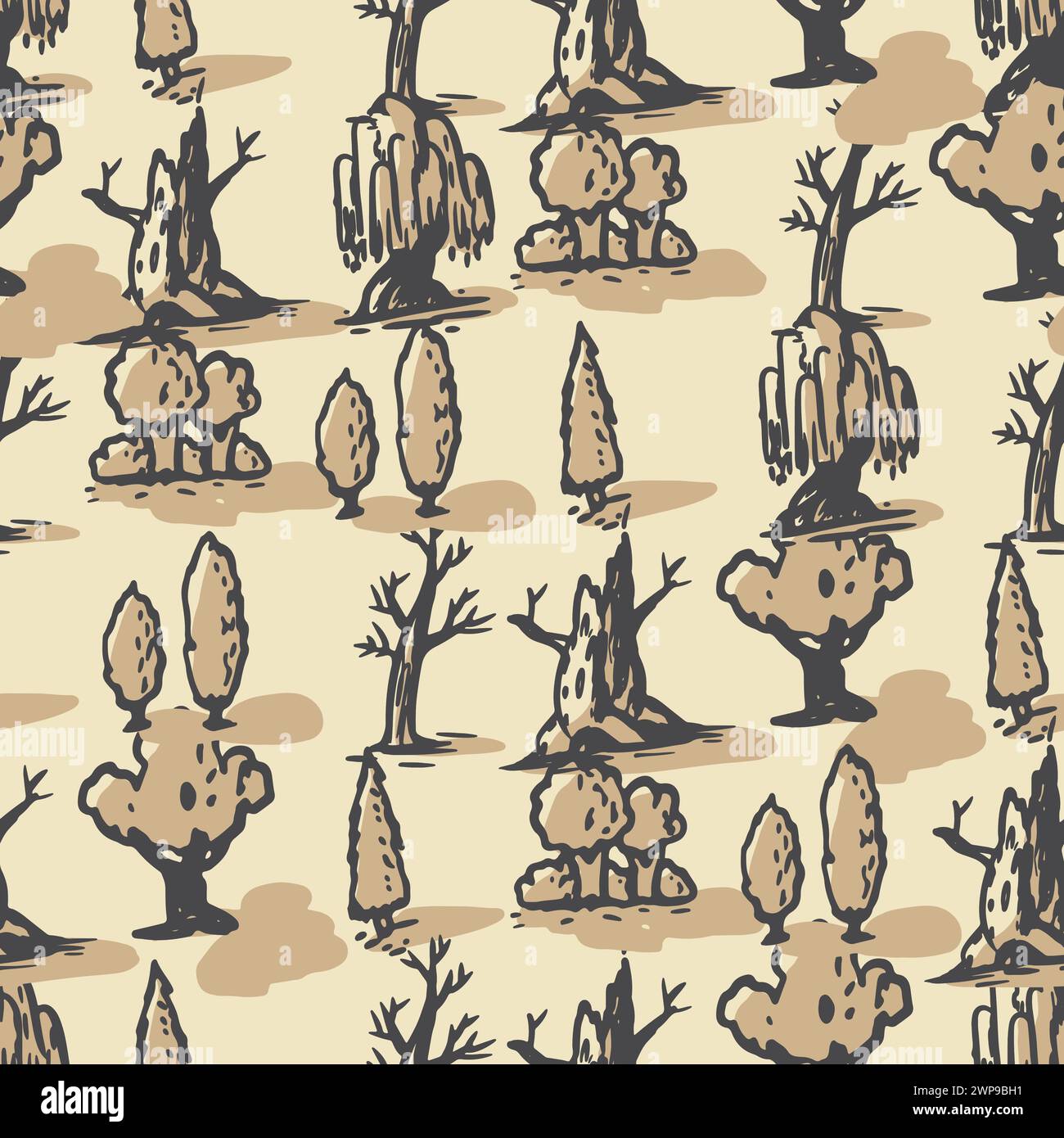 Aerial top view forest trees Stock Vector Images - Alamy