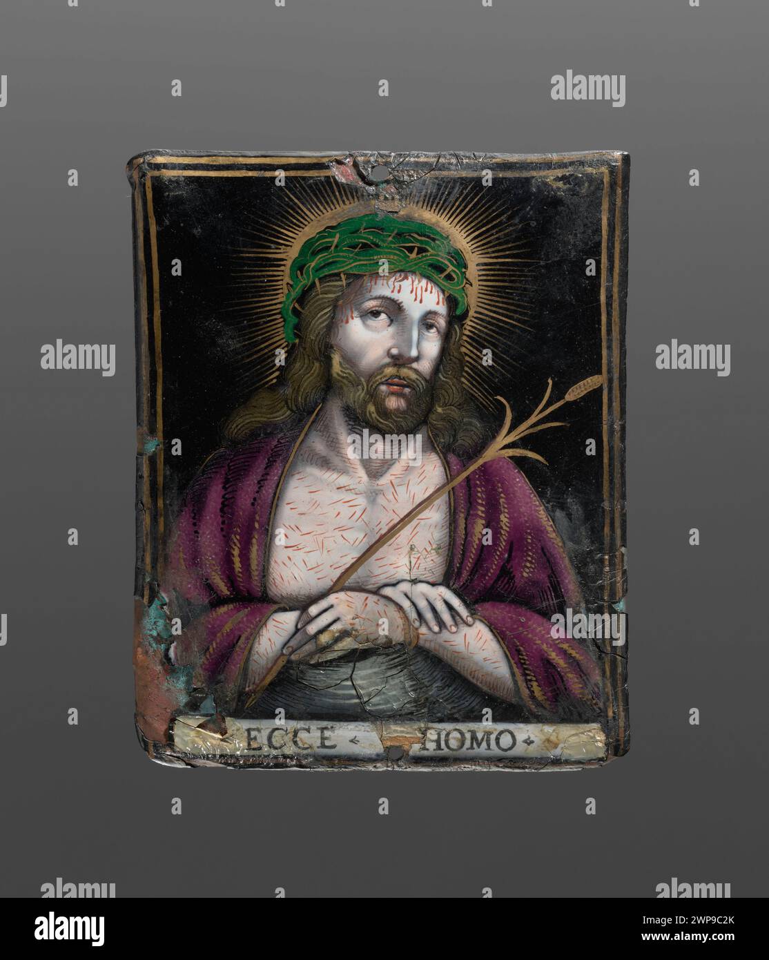 Plaque with the representation of Christ - Ecce Homo; early XVII ...