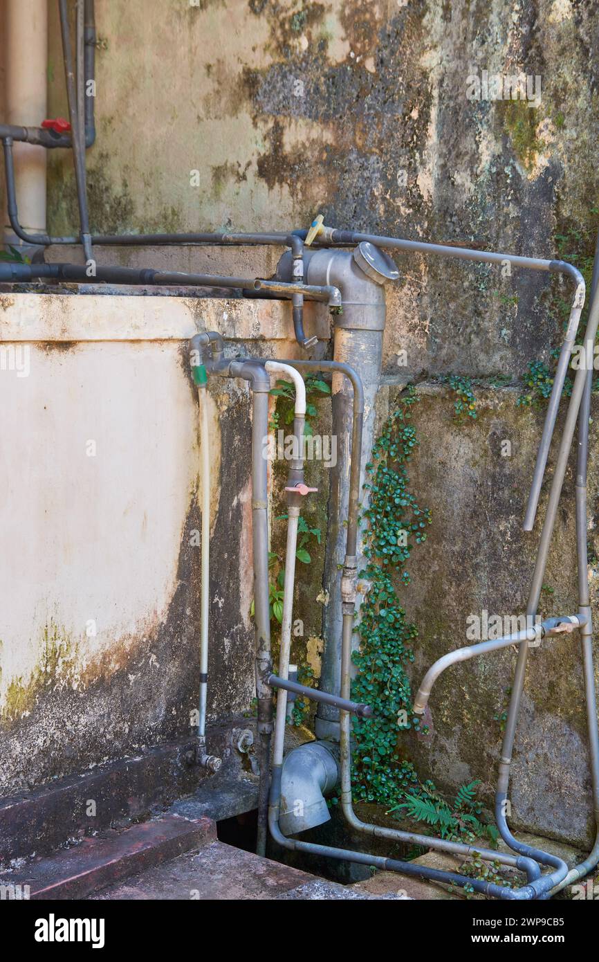 Old drainage pipes hi-res stock photography and images - Alamy