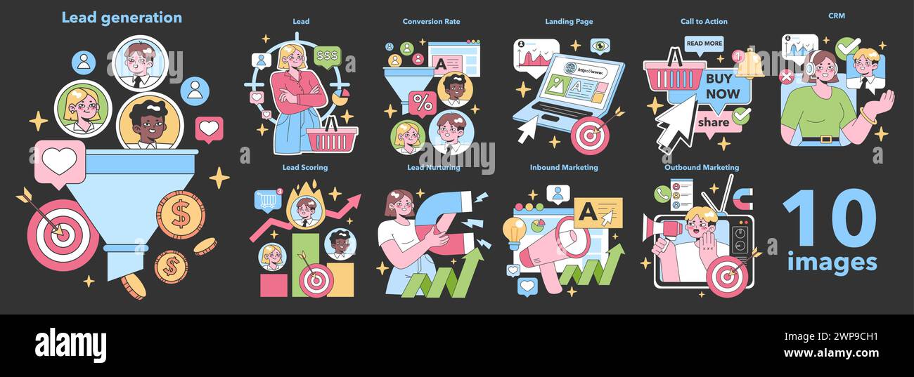 Lead nurturing funnel hi-res stock photography and images - Alamy