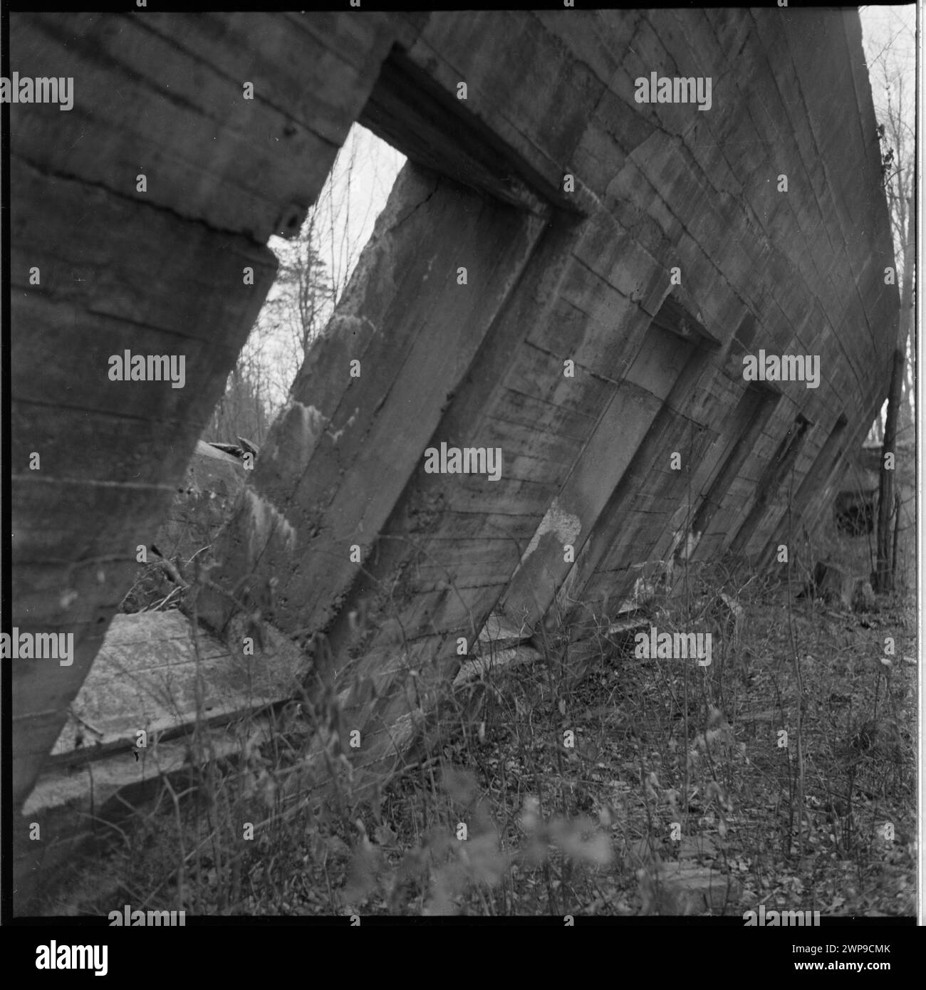The remains of a bunker at Wolf's Shape, part of Adolf Hitler's ...