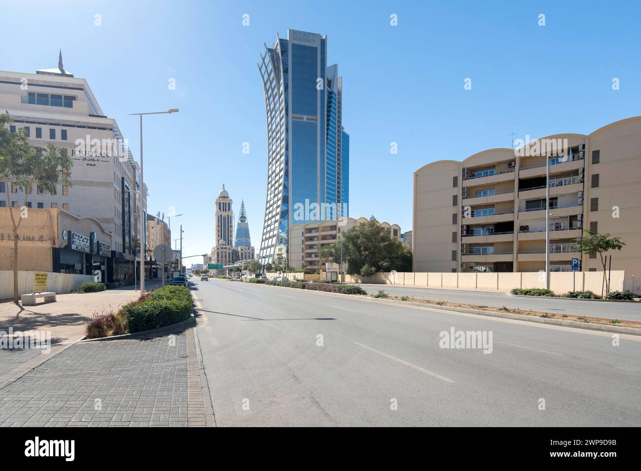 Riyadh Olaya Street Buildings and landmark Stock Photo - Alamy