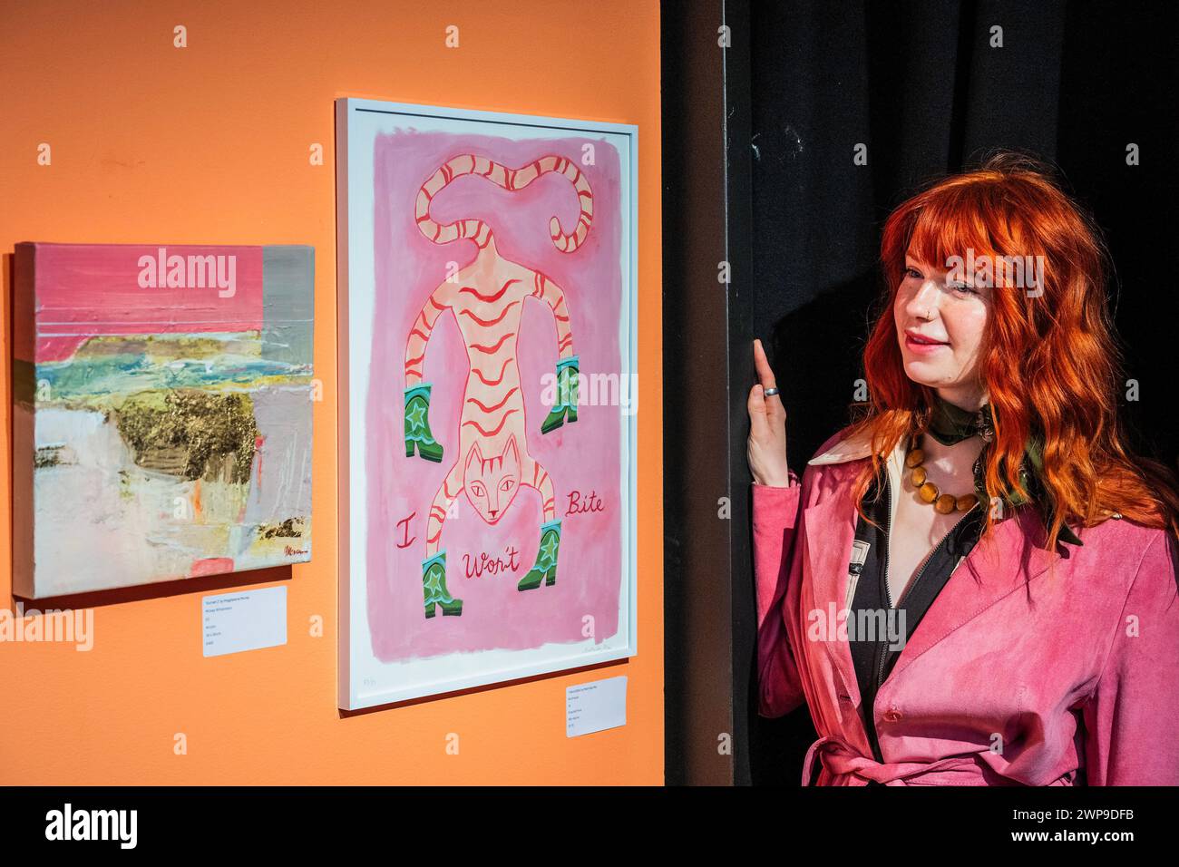 London, UK. 6th Mar, 2024. The Pantone Colour of the Year 2024 display ...