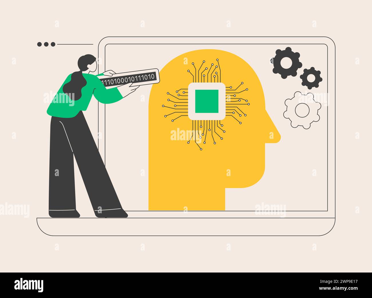 Artificial intelligence abstract concept vector illustration Stock ...