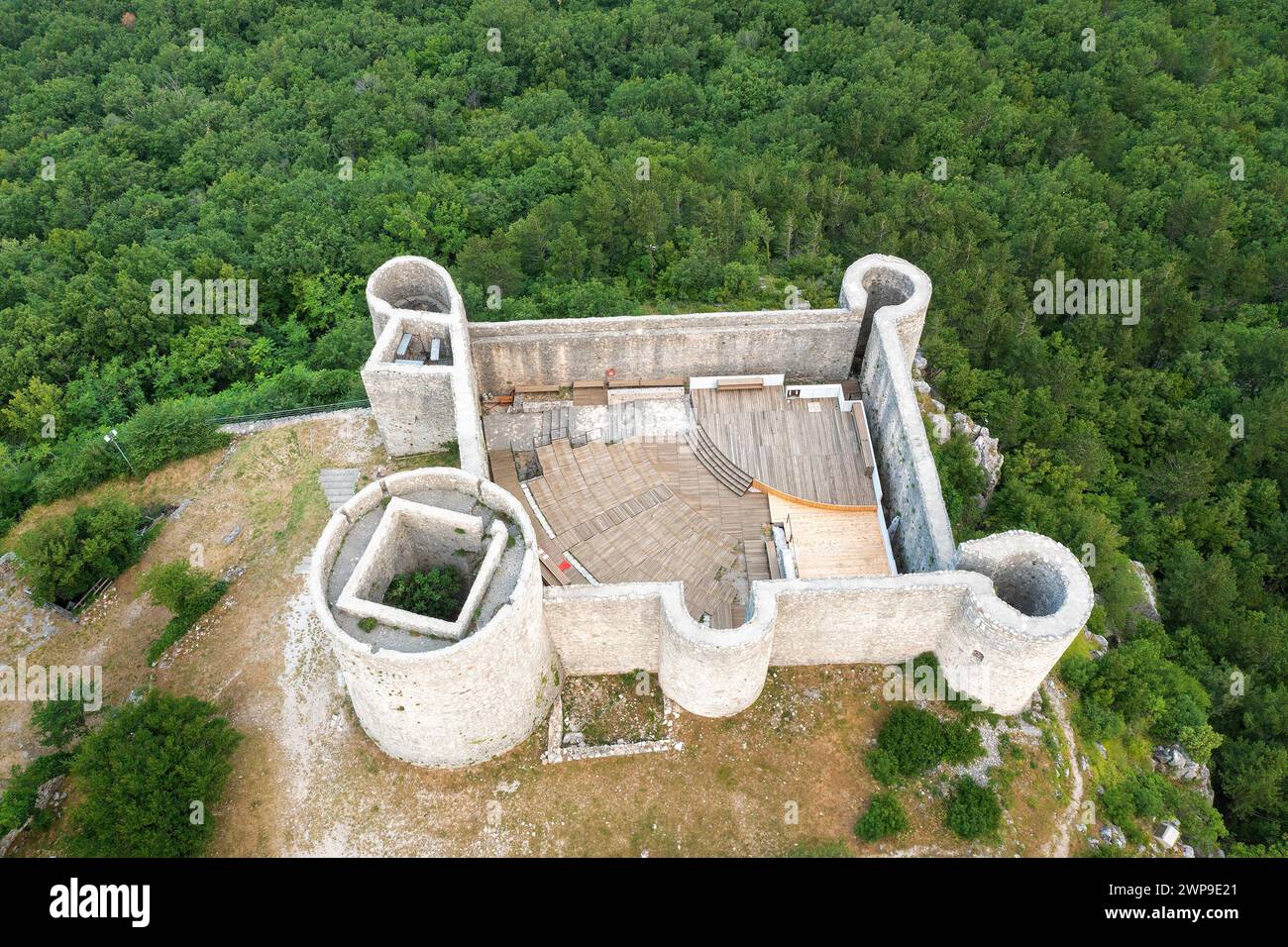 Aerial view of Drivenik castle, Croatia Stock Photo - Alamy