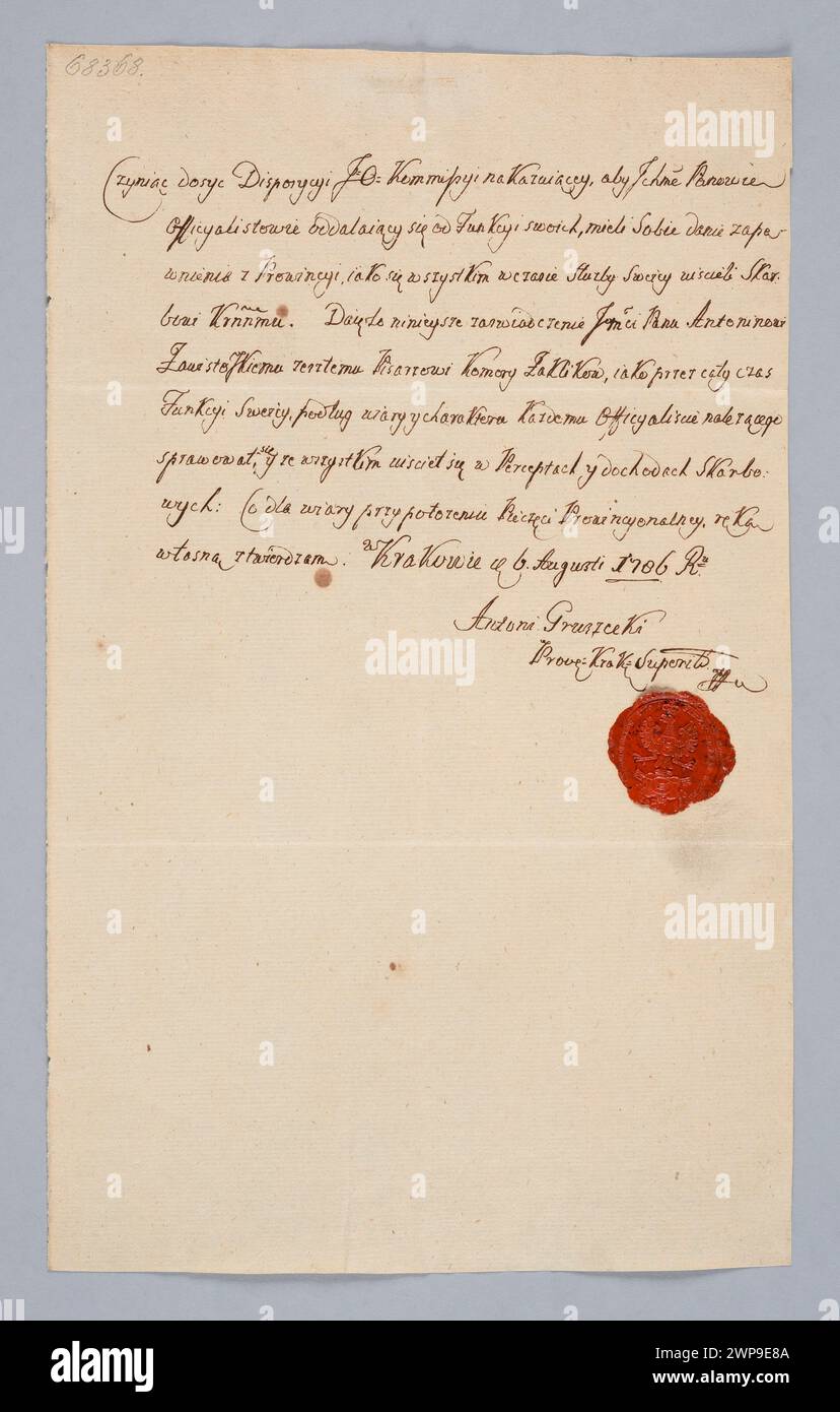 Baking and financial activities of the Krakowska Crown Treasury ...