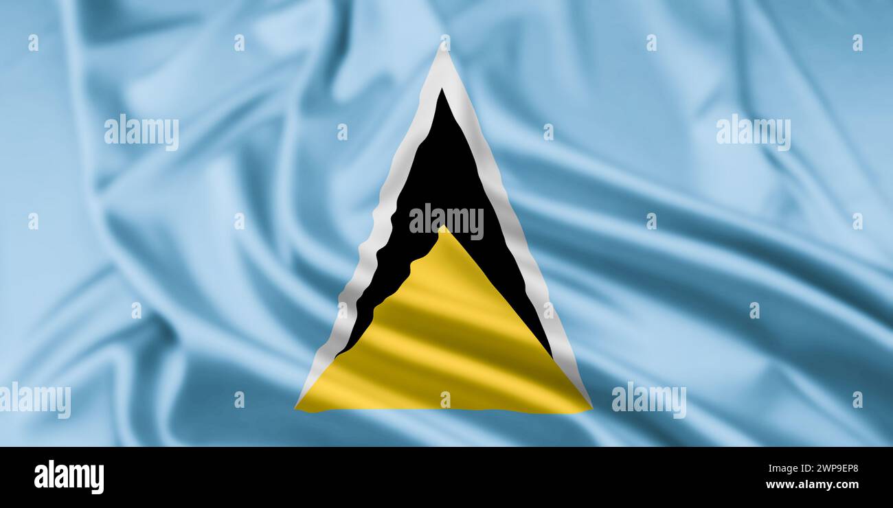 St lucia flag illustration hi-res stock photography and images - Alamy