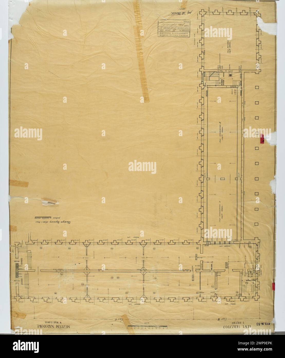Warsaw. National Museum. Architectural and construction design ...