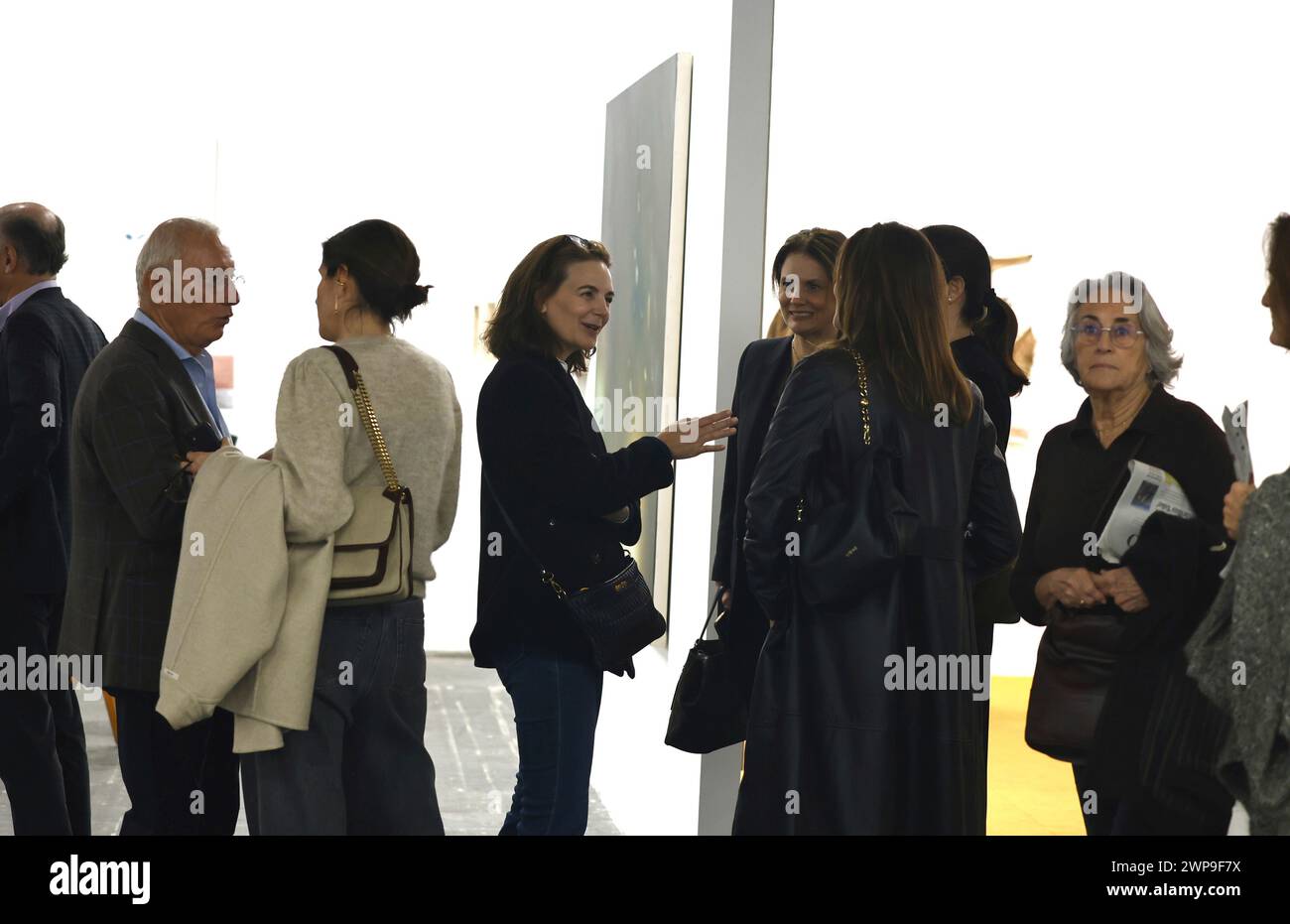 María García de la Rasilla during her visit to the ARCO fair, on March ...