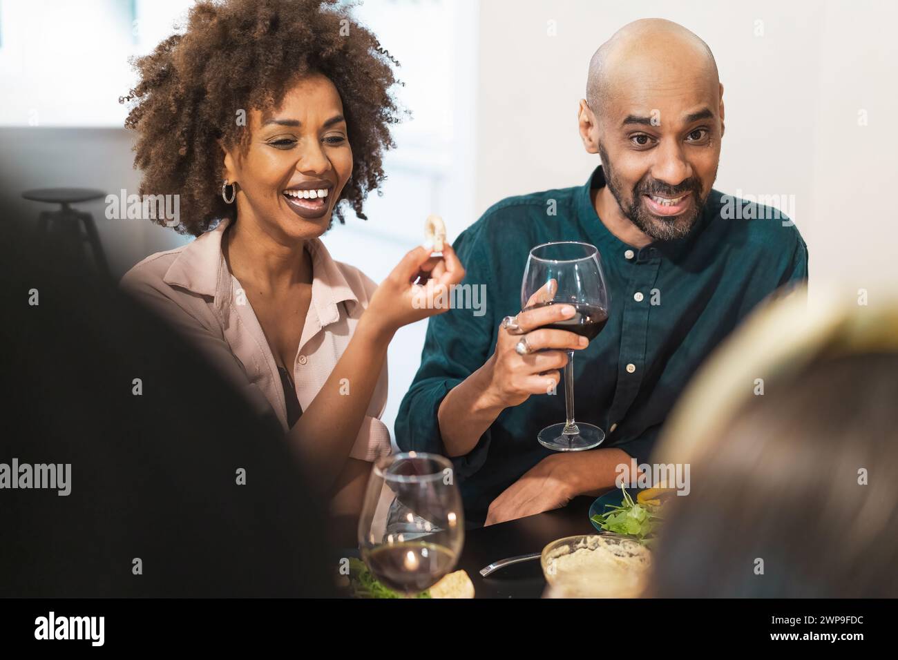 Conversation over meal hi-res stock photography and images - Alamy
