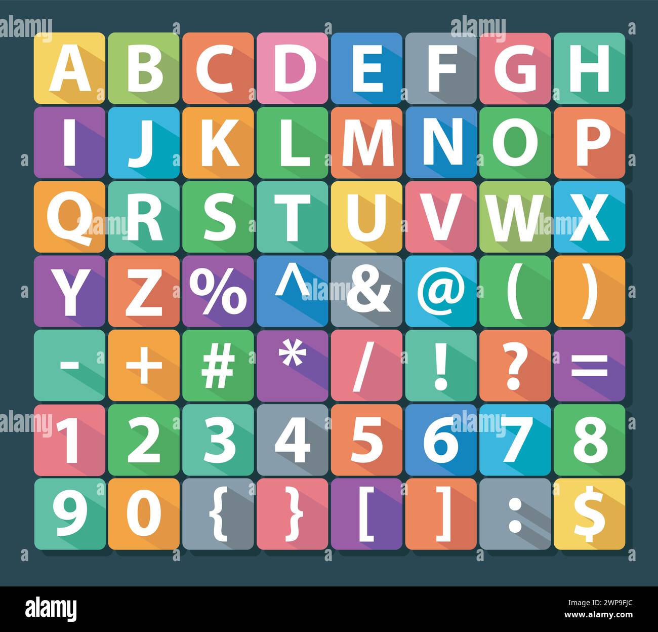 Illustration vector alphabet number hi-res stock photography and images ...
