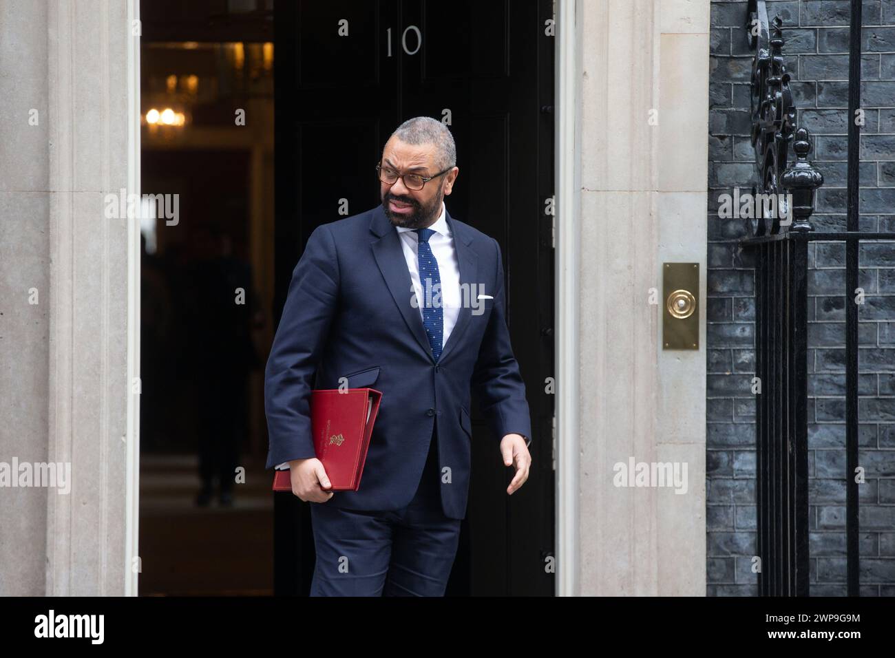 London, England, UK. 6th Mar, 2024. Home Secretary JAMES CLEVERLY is ...