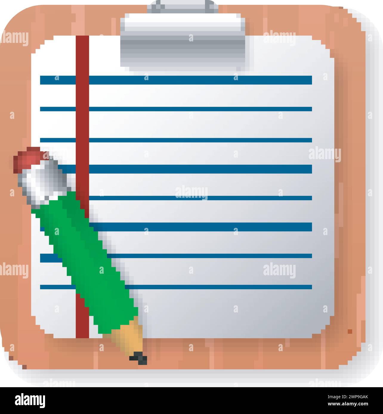 Pencil and Paper test, Vector Illustration Stock Vector Image & Art - Alamy