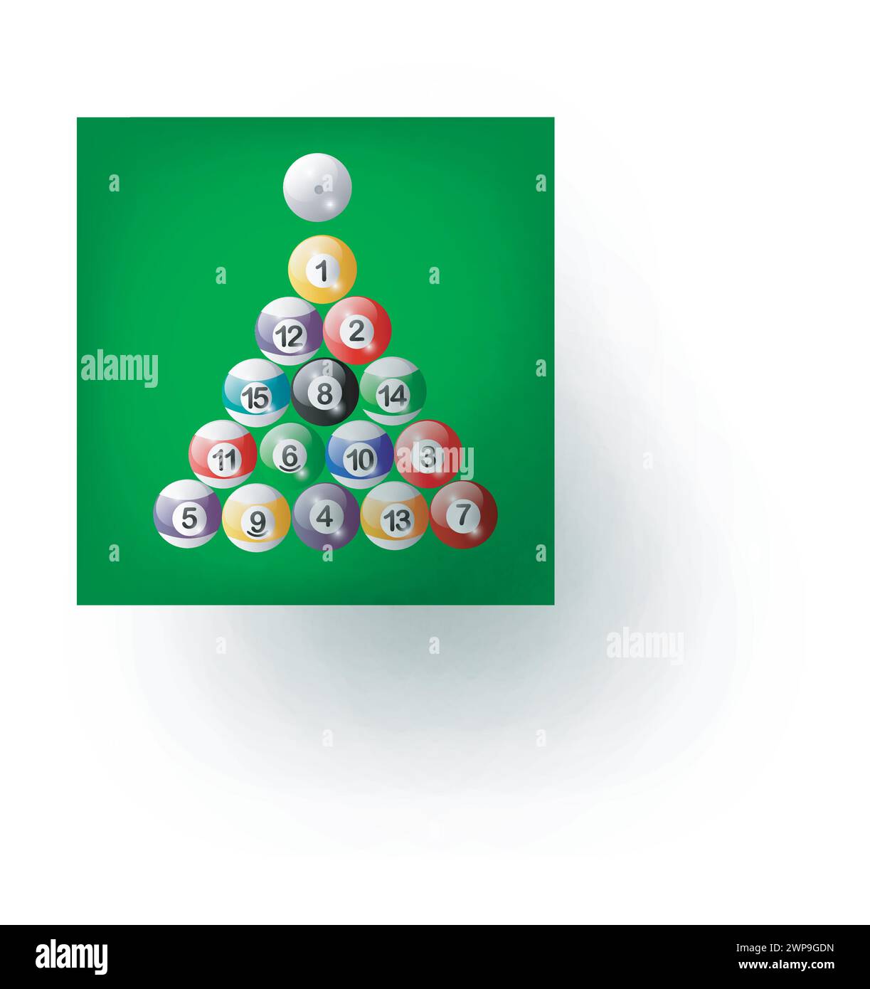 Shiny Biliard Ball Set, Vector Illustration Stock Vector Image & Art ...