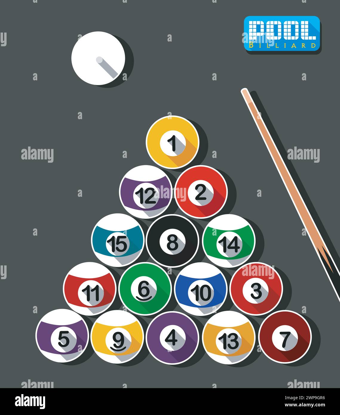Pool billiard Stock Vector Images - Alamy
