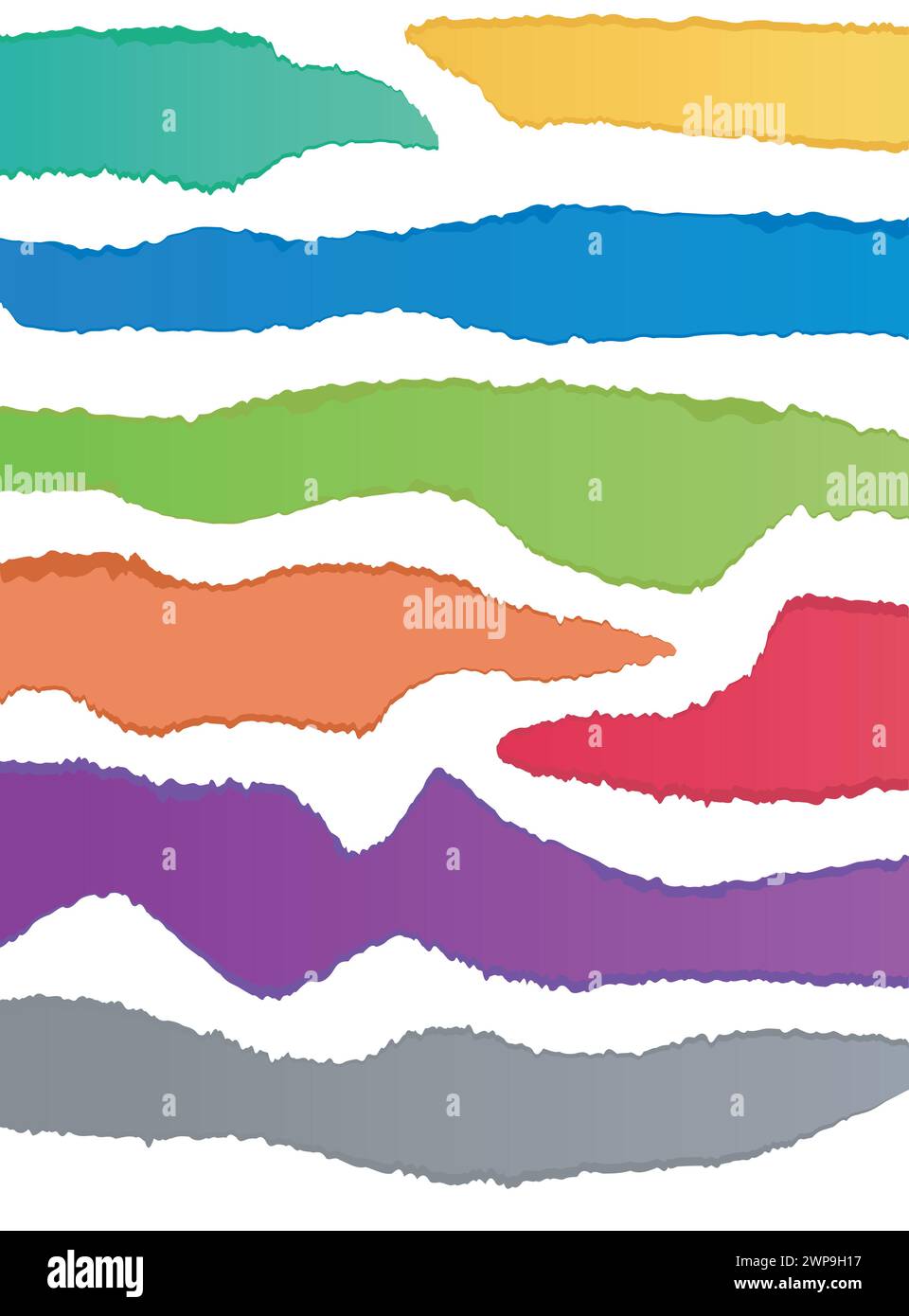 Torn Paper Set, Vector Illustration Stock Vector Image & Art - Alamy