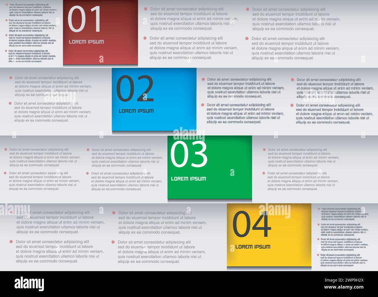 Paper Numbered Banner Template, Vector Illustration Stock Vector Image ...