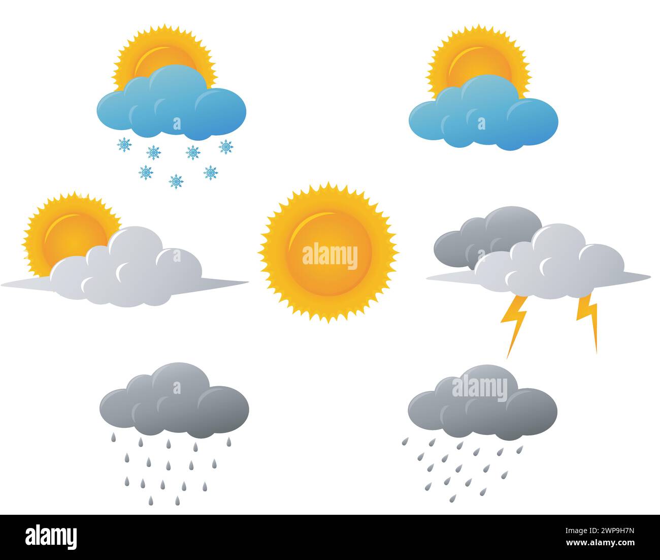 Weather Icons Design, Vector Illustration Stock Vector Image & Art - Alamy