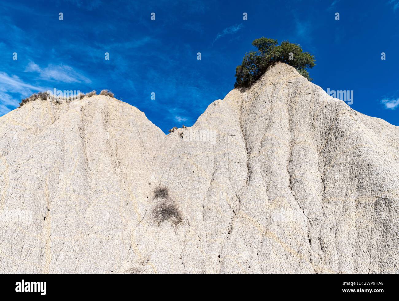 Aliano badlands (calanchi), landscape made of clay sculptures eroded by ...